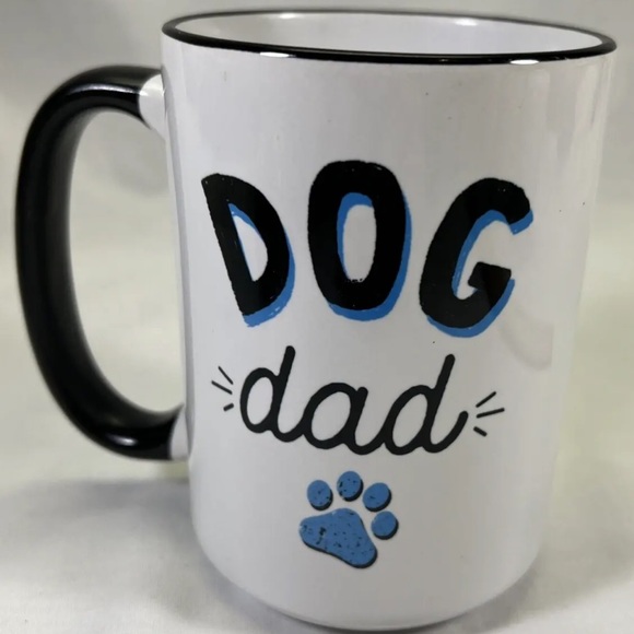 Orca Coatings | Kitchen | Orca Coatings Dog Dad With Blue Dog Paw Black ...
